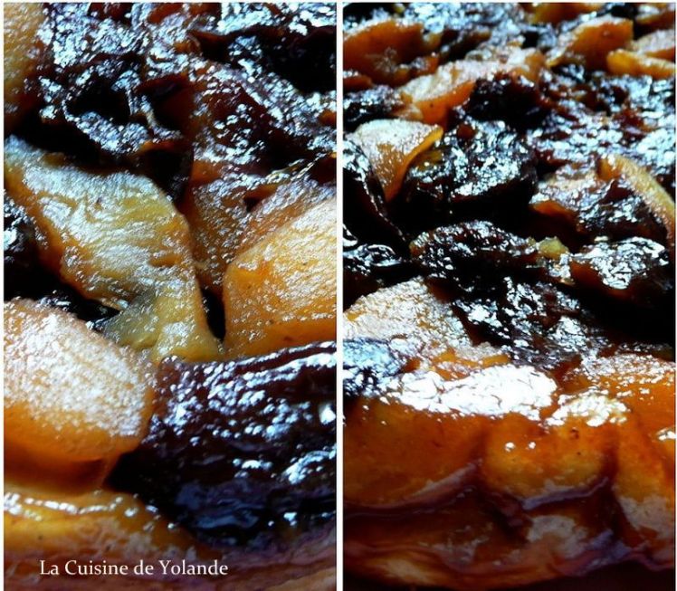 Tatin de pommes /pruneaux flambée à l’Armagnac – La Cuisine de Yolande