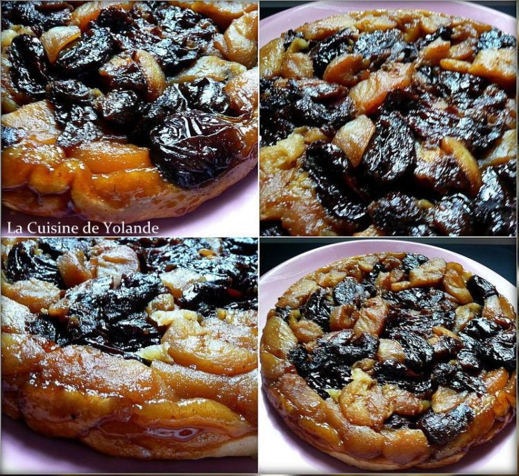 Tatin de pommes /pruneaux flambée à l’Armagnac – La Cuisine de Yolande
