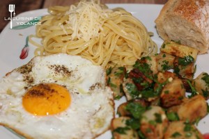 Céleri rave rôti – pâtes et œufs. – La Cuisine de Yolande